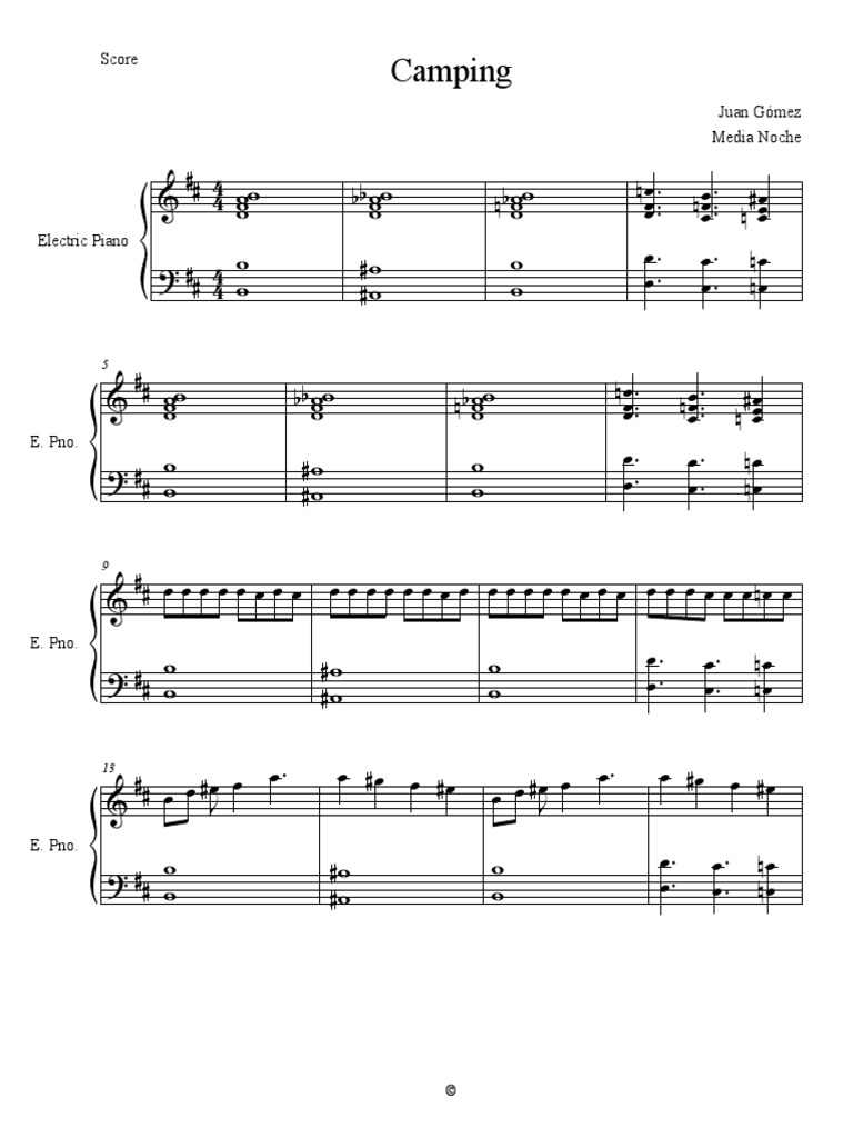 Camping Piano | PDF
