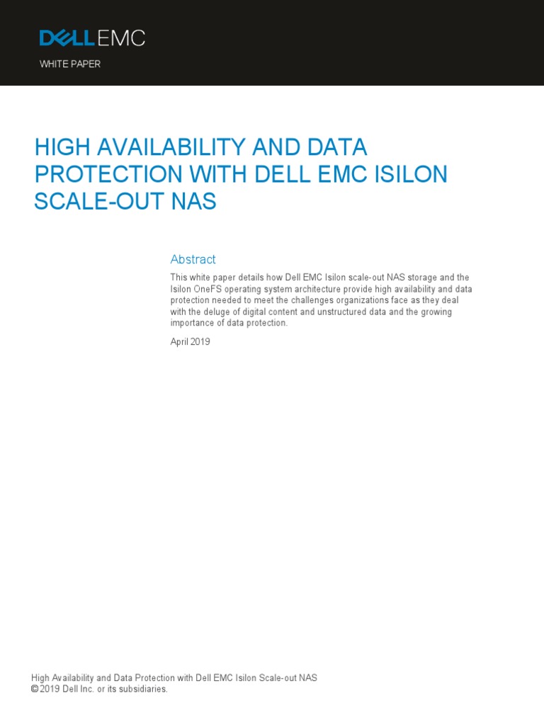 Isilon Data Availability Protection | PDF | Hard Disk Drive | File System