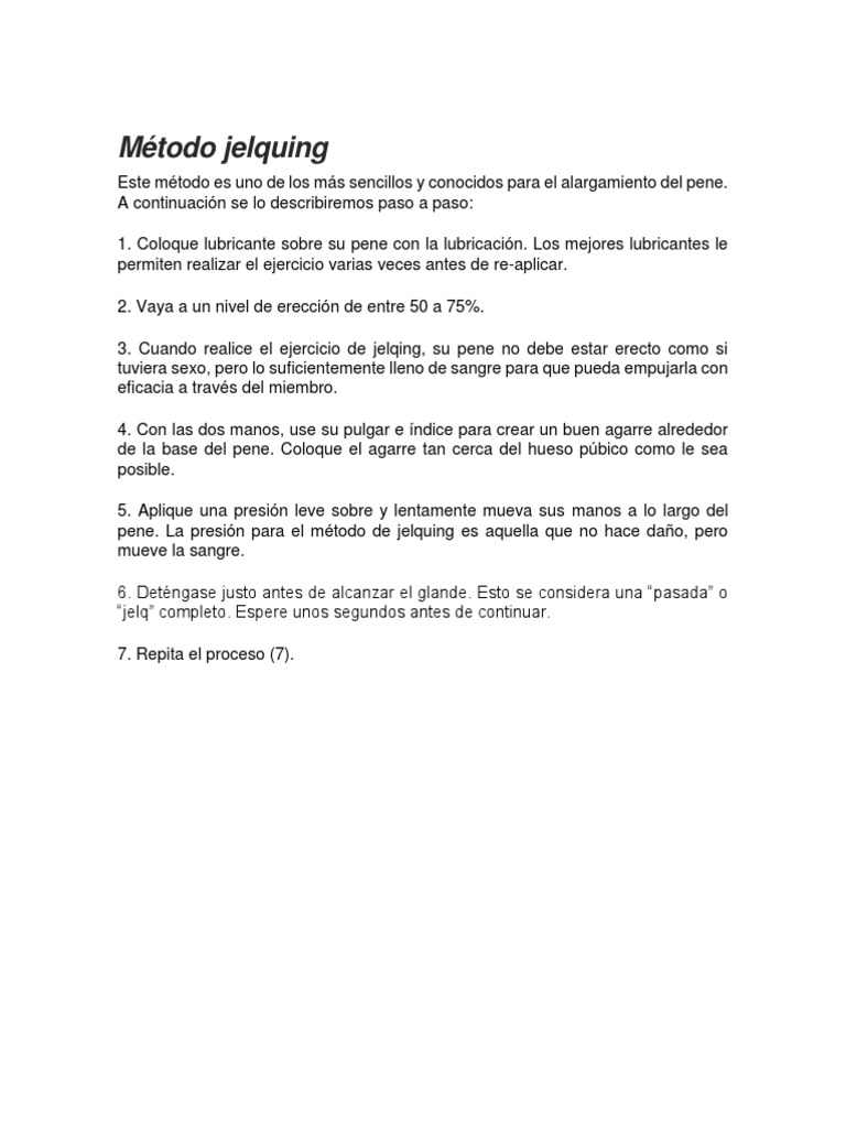 Guía de Jelquing Paso a Paso | PDF | Relaciones personales, crianza y ...