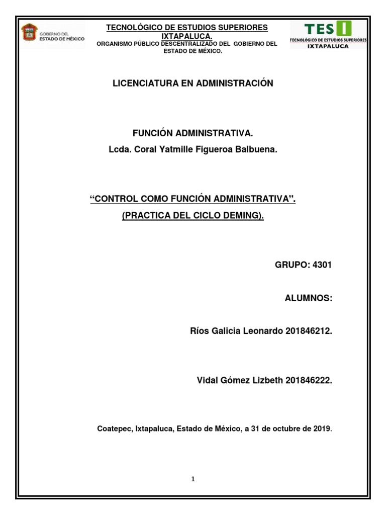 Círculo de Deming. | PDF | Business | Economias