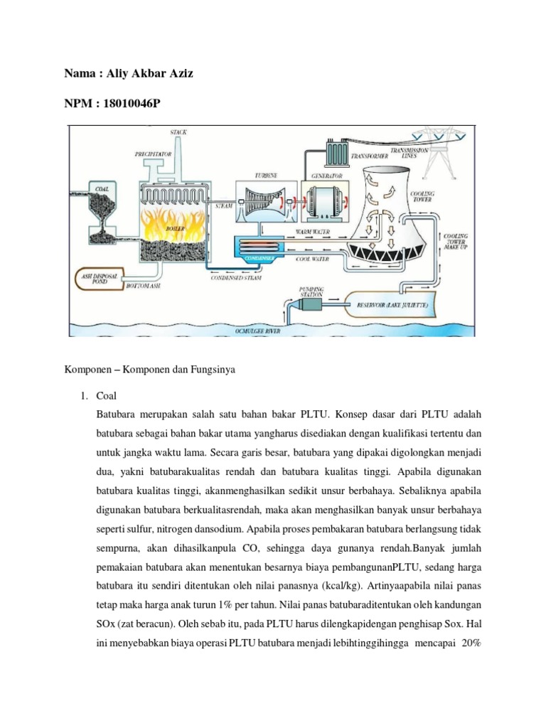 Komponen Utama PLTU dan Fungsinya | PDF