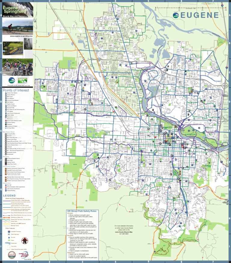 Eugene Bike Map 2010 | PDF