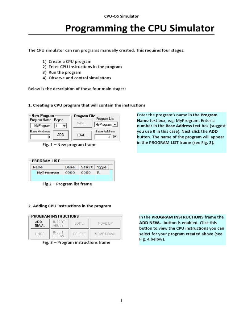 Introduction To Cpu Simulator | PDF | Central Processing Unit | Command Line Interface