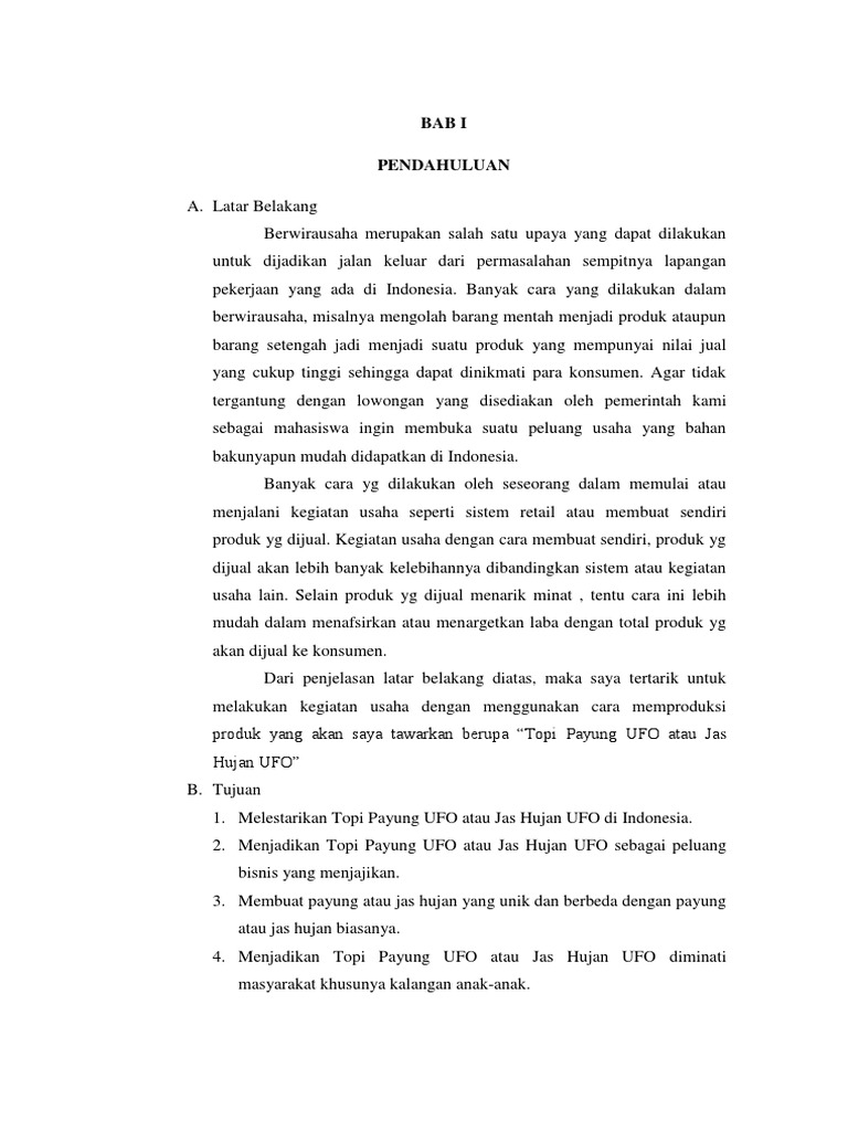 Contoh Proposal Produk | PDF