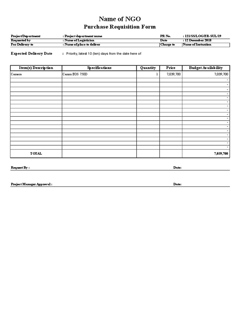 Contoh PRF - Camera | PDF | Photography Equipment | Canon Inc.