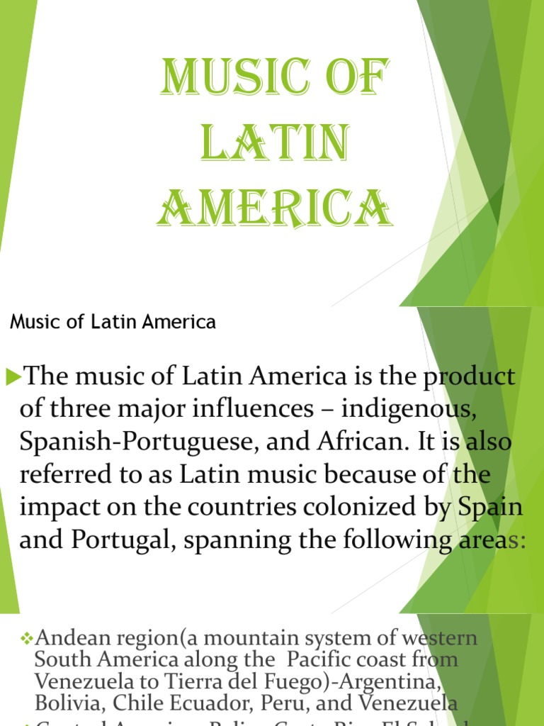 Music of Latin America | PDF | Latin American Music | Performing Arts