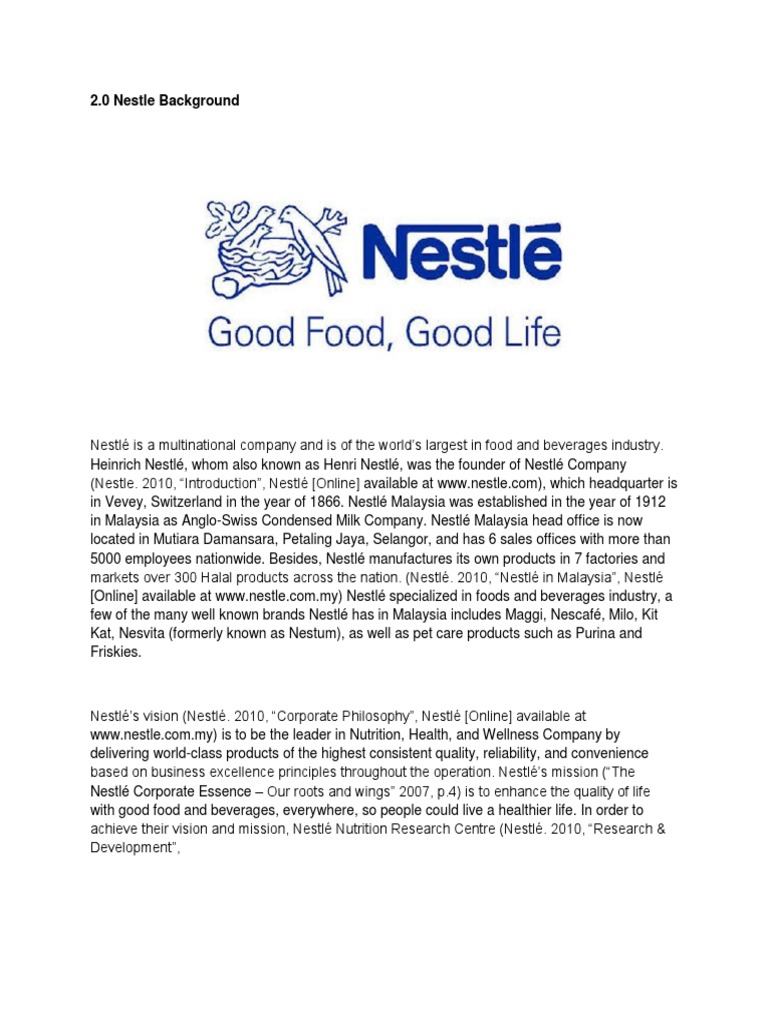 Nestle Assignment | PDF | Nestlé | Foods