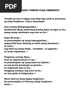 Flag Ceremony Script | PDF