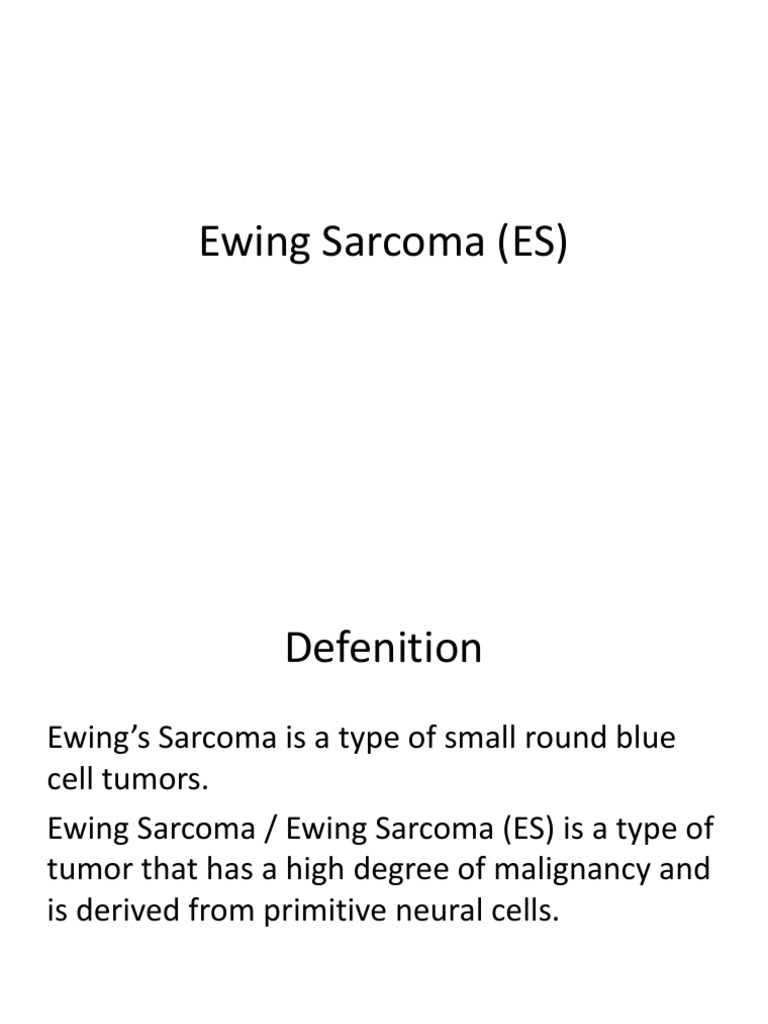 Ewing Sarcoma: Common Locations and Features | PDF | Wellness | Science ...