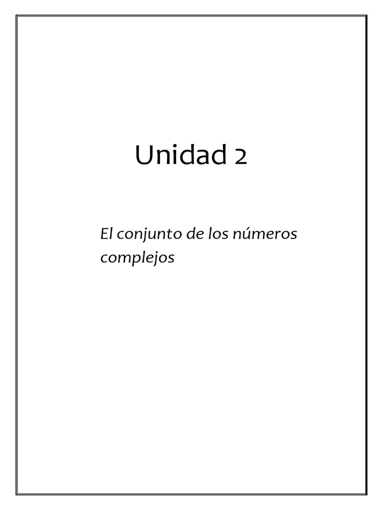 Ejercicios Conjuntos de Numero Complejos | PDF | Número complejo ...