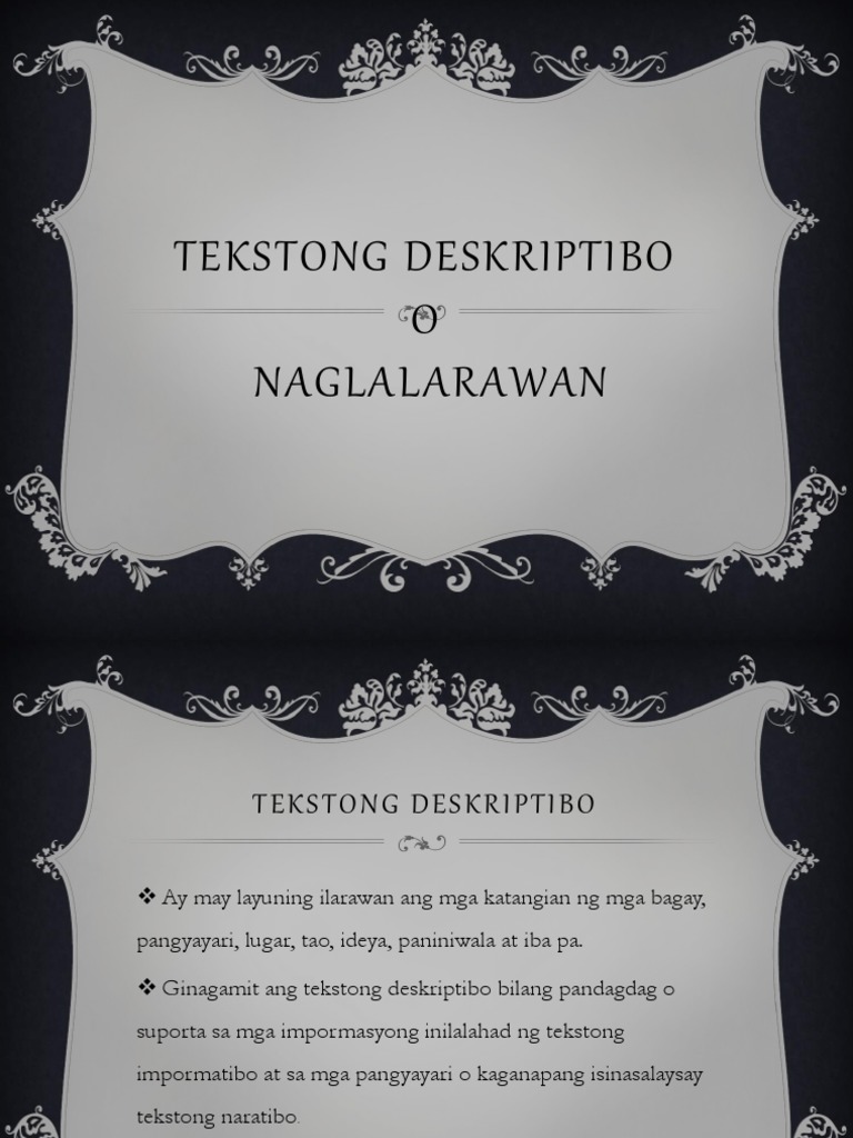 Tekstong Deskriptibo | PDF
