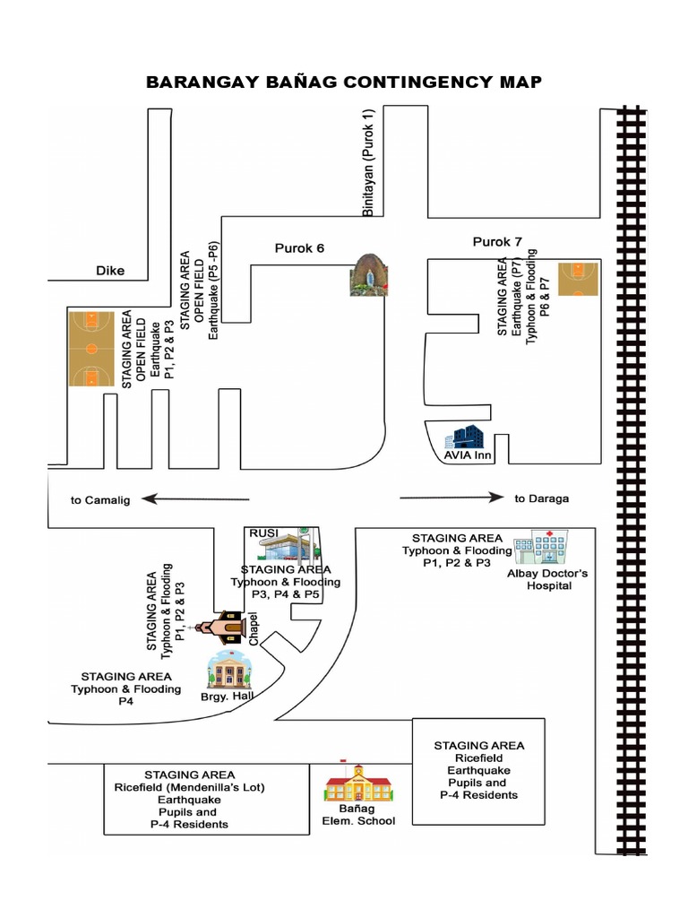 Barangay Bañag Contingency Map | PDF