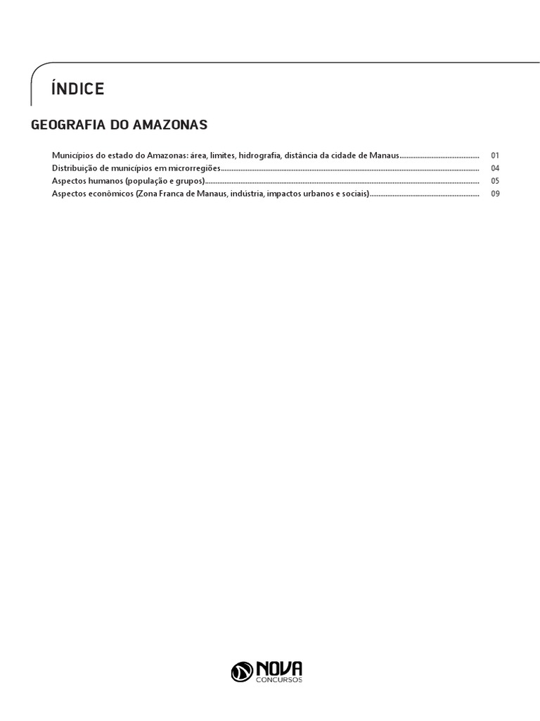 Geografia Do Amazonas | PDF | Brasil | Rio de Janeiro