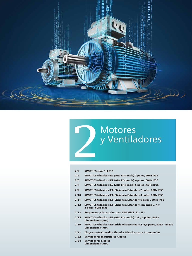 Cap2. Motores y Ventiladores Siemens.pdf | Motor eléctrico | Ingenieria ...