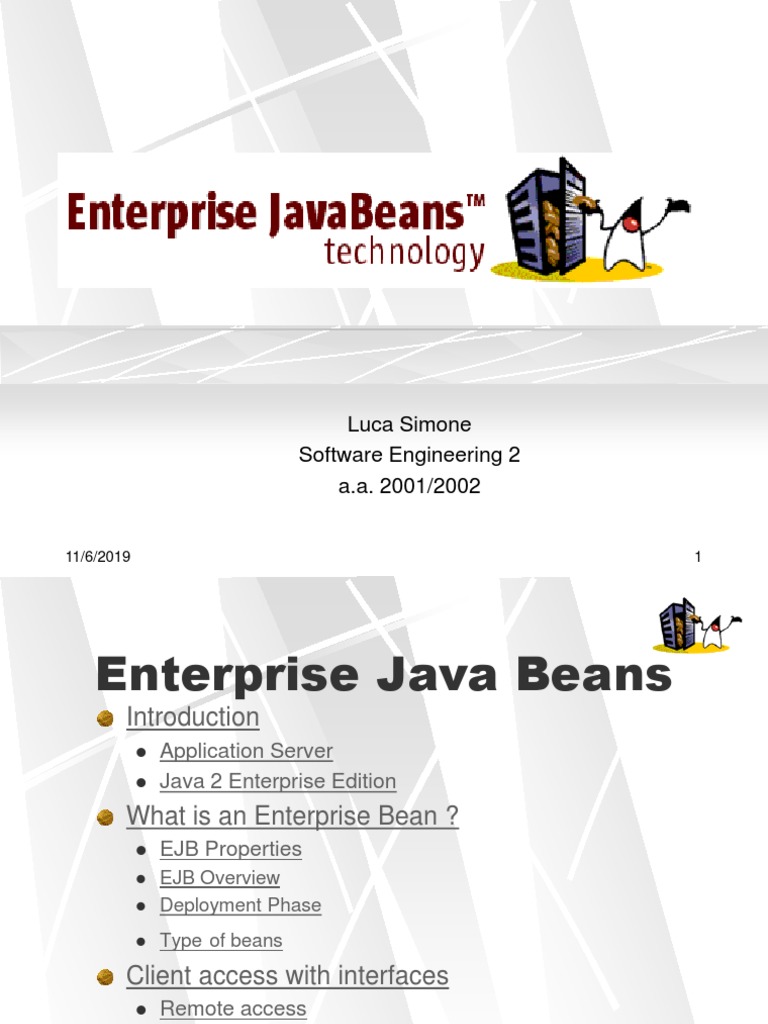 Basic of EJB | PDF | Enterprise Java Beans | Computer Programming