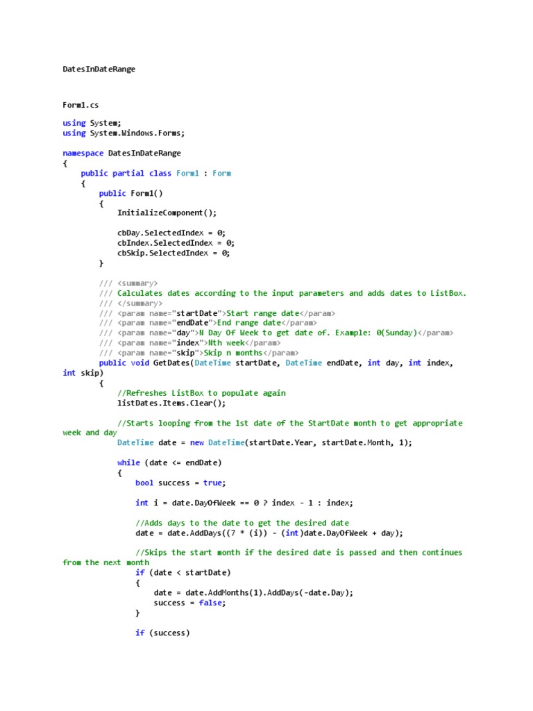 Using Using Namespace Public Partial Class Public: Form1 Form | PDF | Computer Programming ...