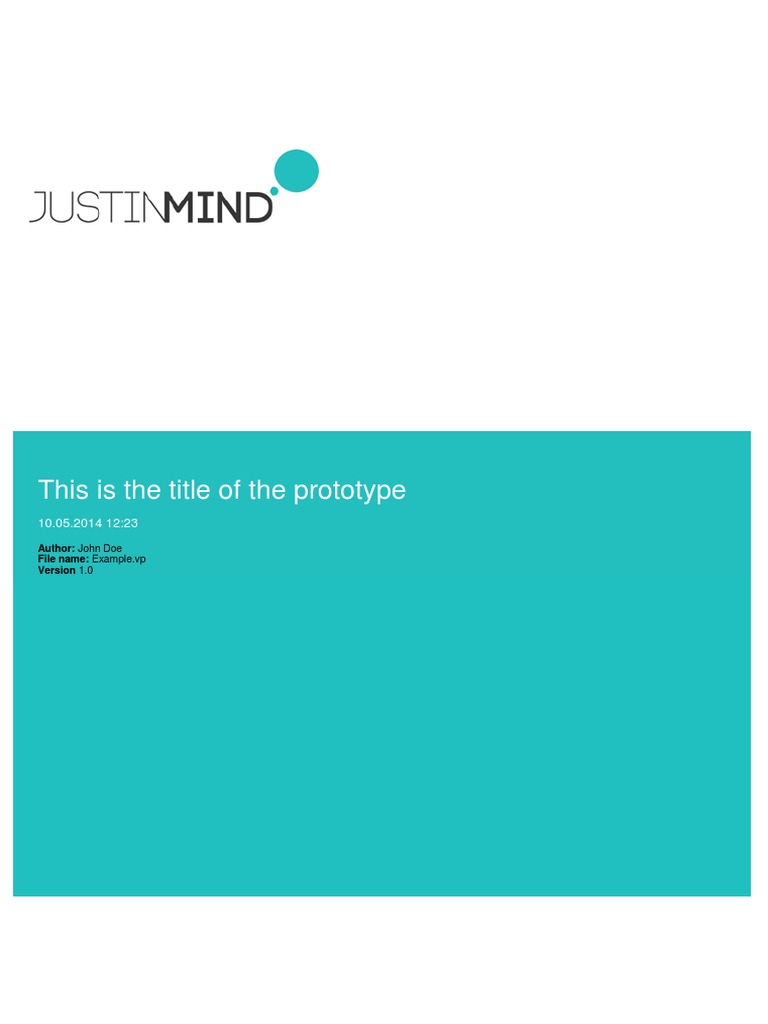 Prototype documentation overview | PDF