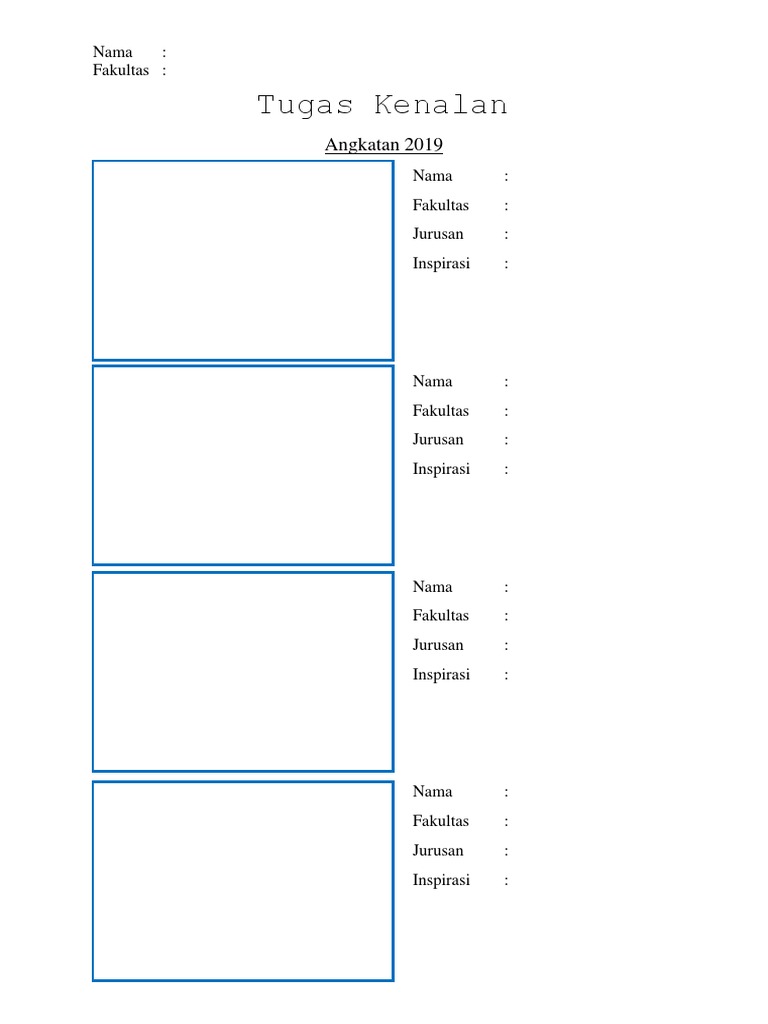 Daftar Tugas Kenalan Mahasiswa 2016-2019 | PDF | Karier & Perkembangan | Ilmu Sosial