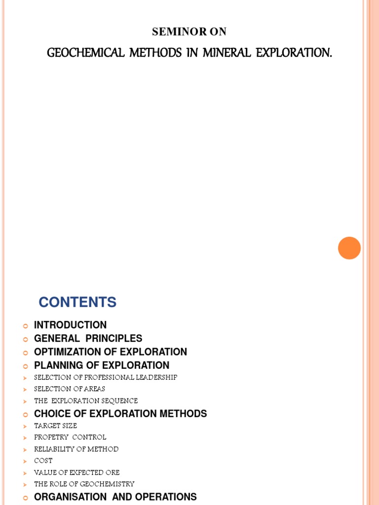 Geochemical Methods in Mineral Exploration | PDF | Geochemistry | Geology