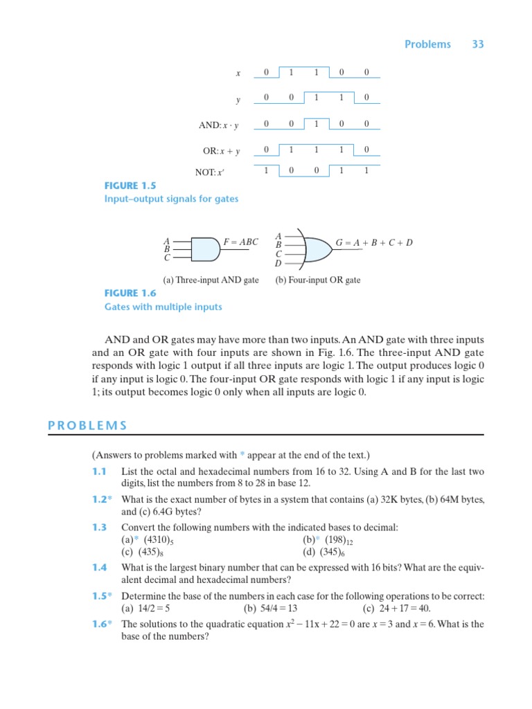 GS01 Digital Systems and Binary Numbers | PDF | Subtraction | Binary ...