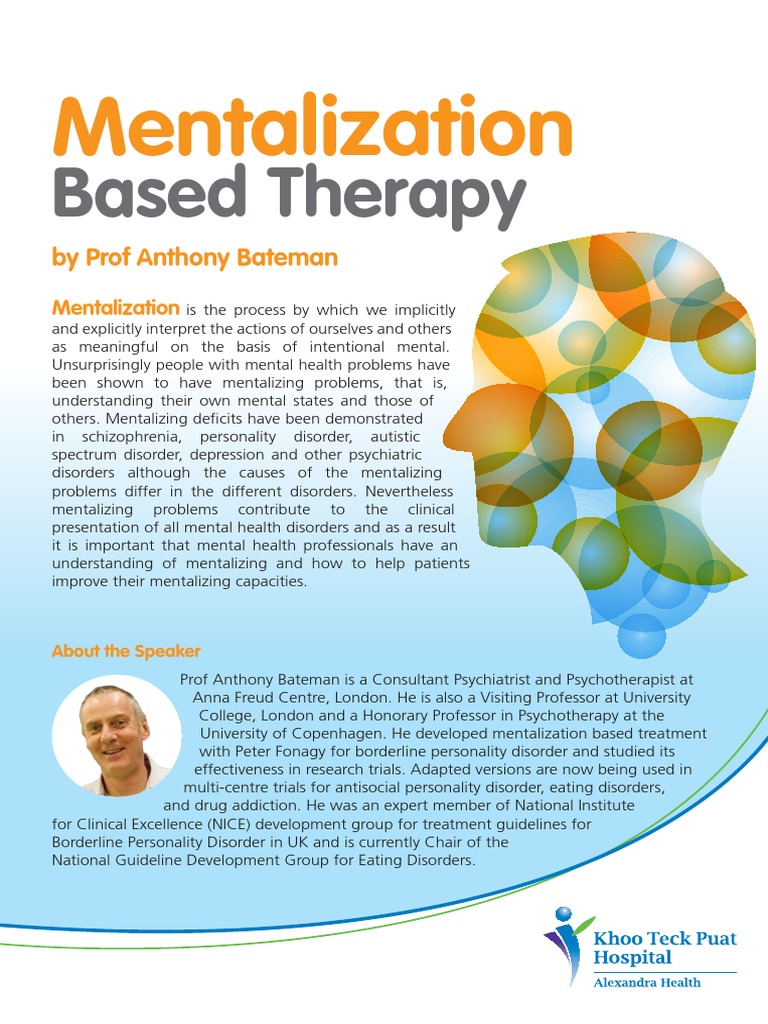 Mentalization Based Therapy | Download Free PDF | Mental Disorder | Mental Health Professional