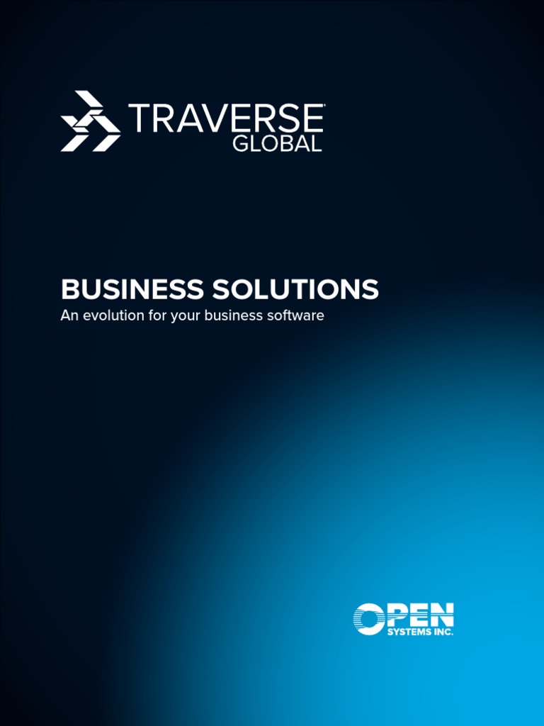 Traverse Global Solutions | PDF | Inventory | Enterprise Resource Planning