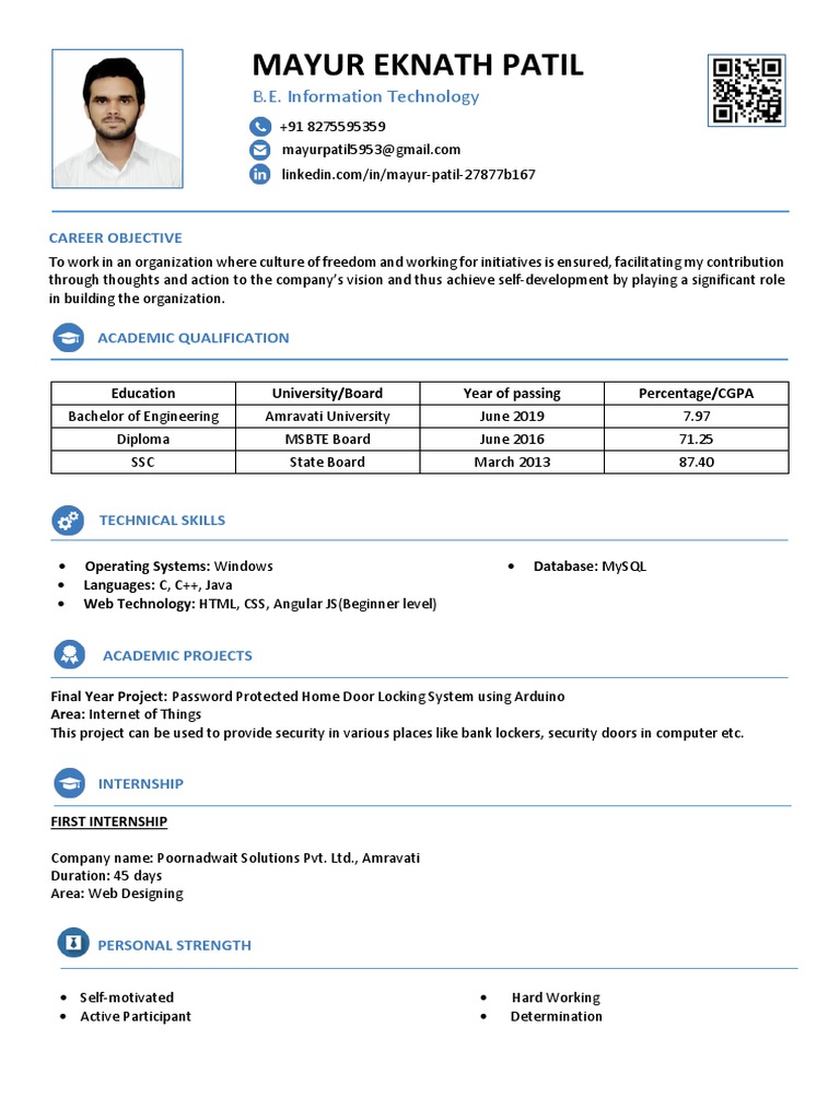 Mayur Patil - Resume (Simple) | PDF | Computing