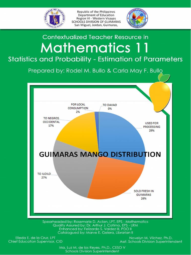 Contextualized Teacher Resource in Mathematics 11 Statistics and ...