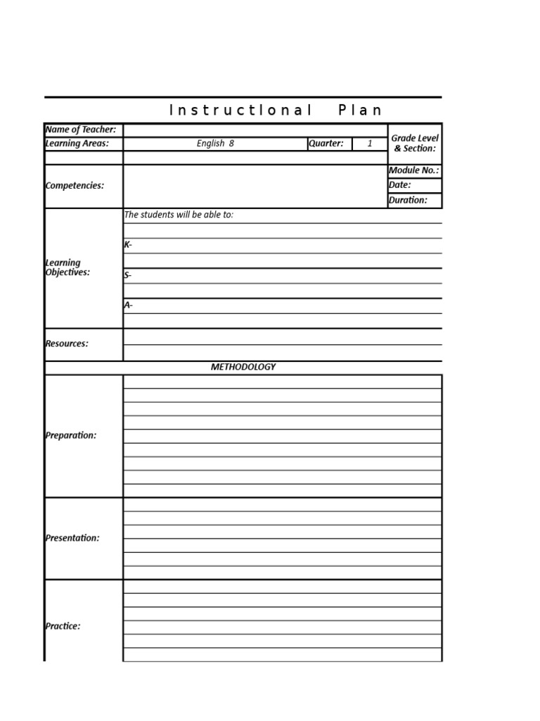I Plan Template | PDF | Art | Computers