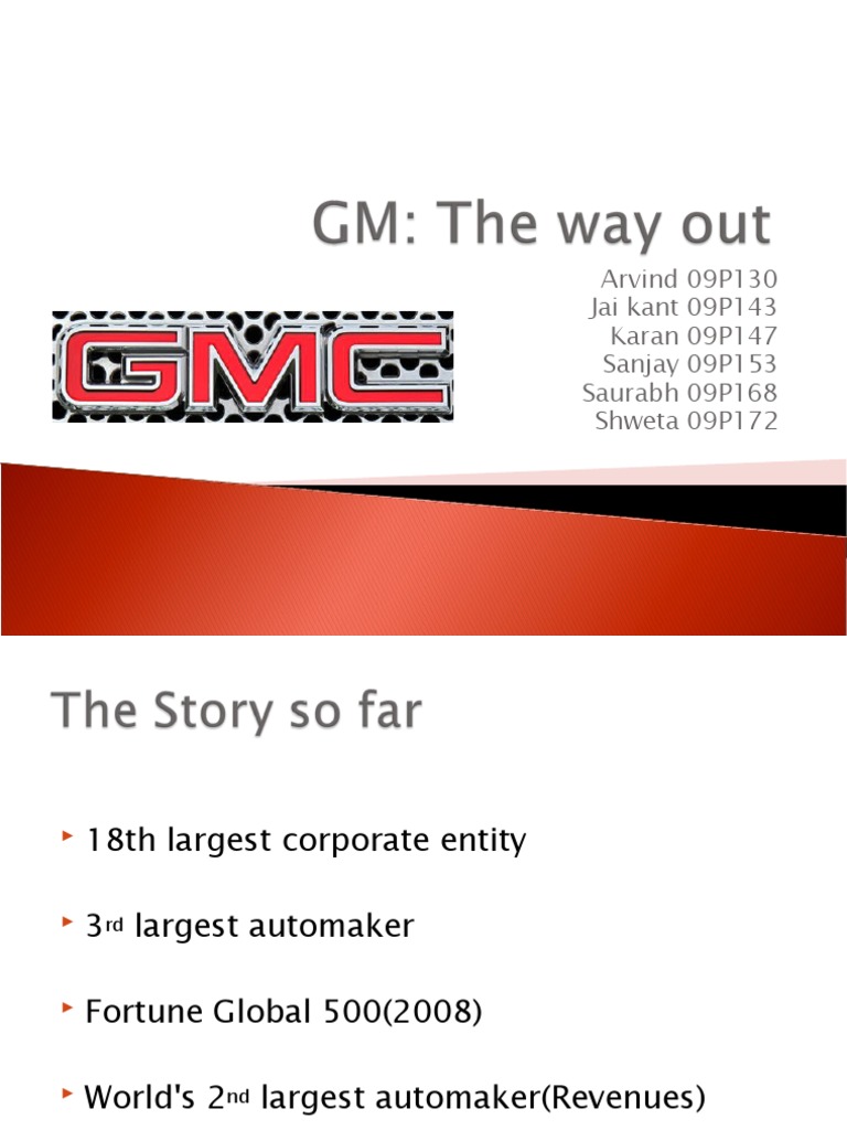GM's Strategy to Adapt to Changing Consumer Preferences and Develop New ...