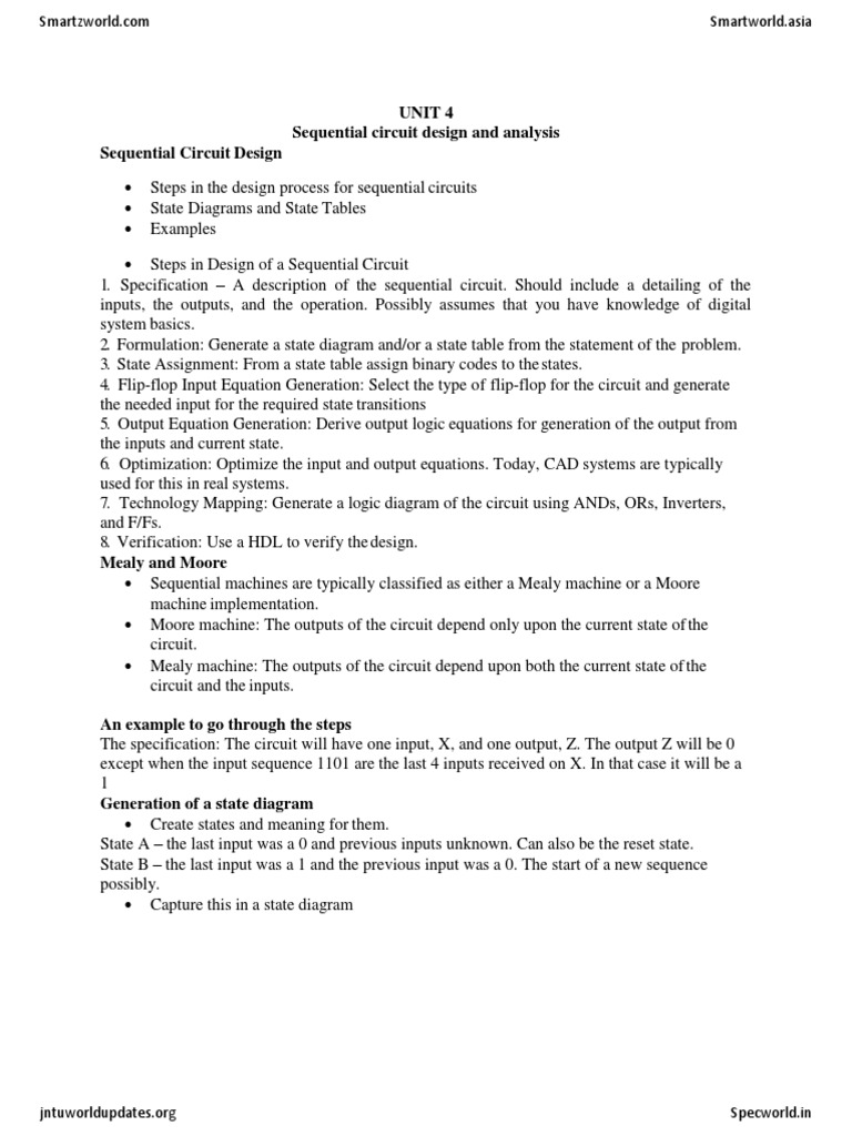 Switching Theory and Logic Design (1) - UNIT-4 | PDF | Electronic ...