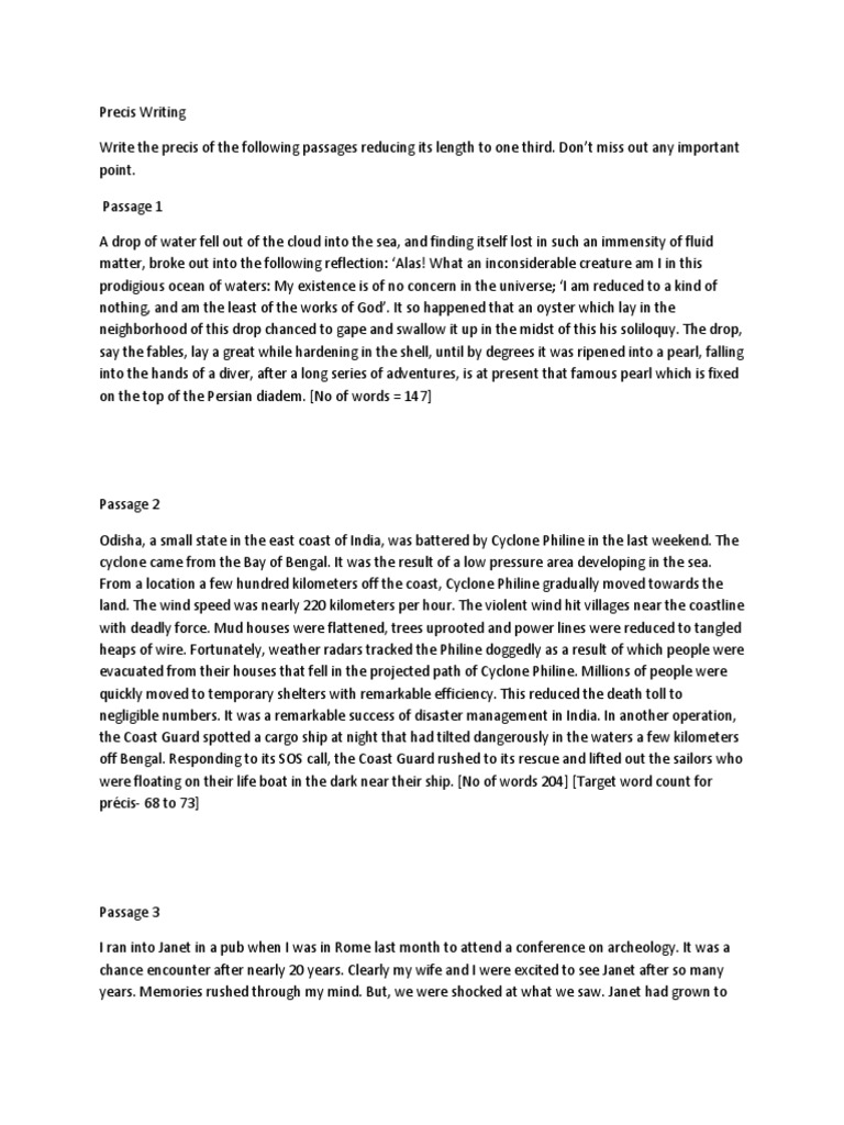 22 - Precis Writing | PDF | Wood | Nature