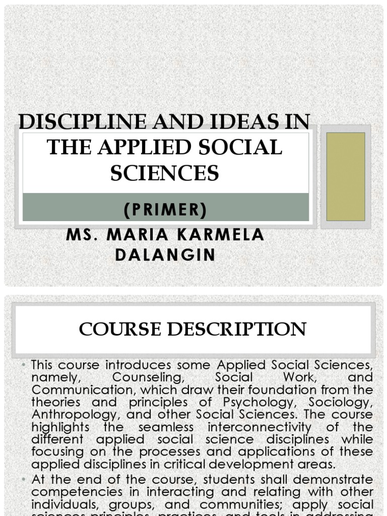 Diass 1 Social Sciences Sociology