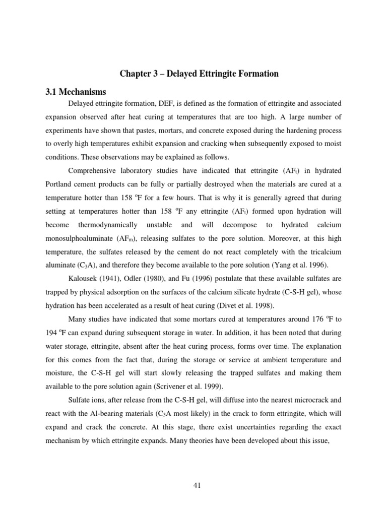 Alkali-Silica Reaction and Delayed Ettringite Formation in Concrete - A ...