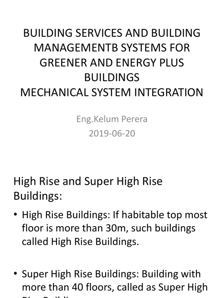 Mechanical System Integration in High Rise Building 2019-06-16 | PDF ...