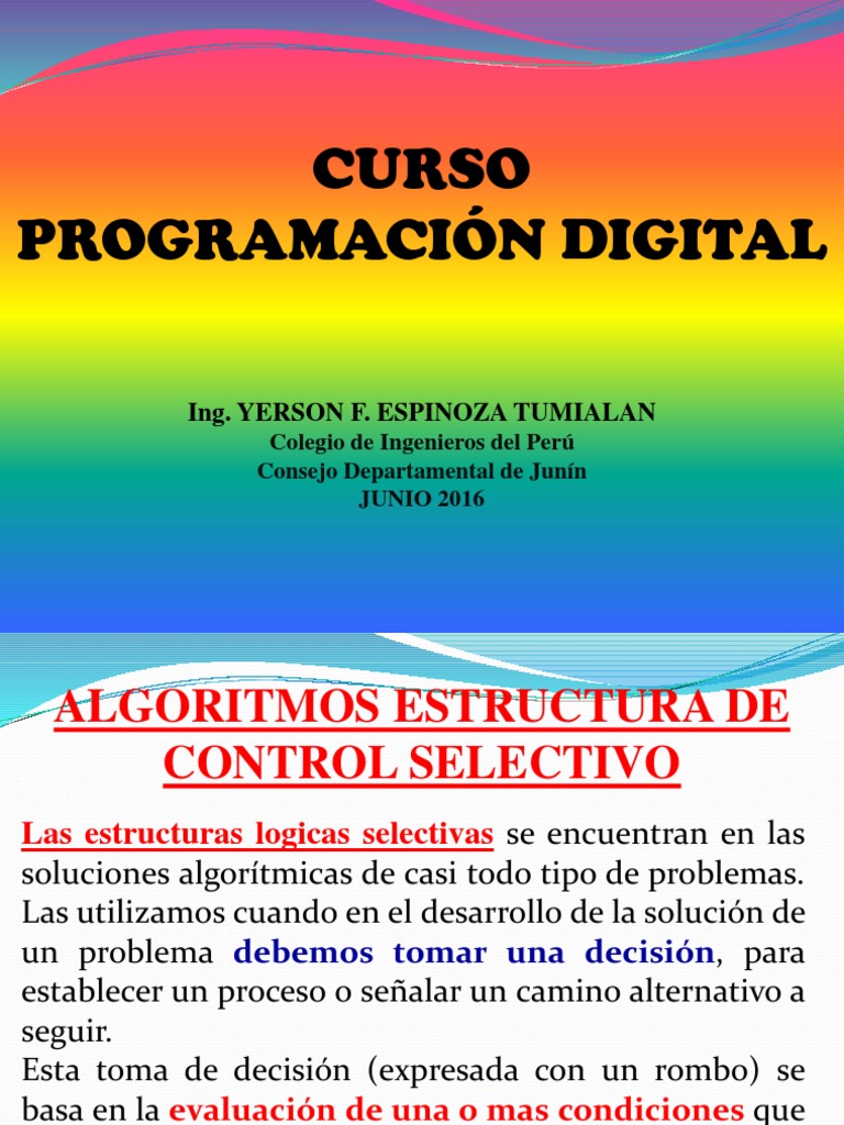 Algoritmos y Estructuras Selectivas | PDF | Algoritmos | Toma de decisiones