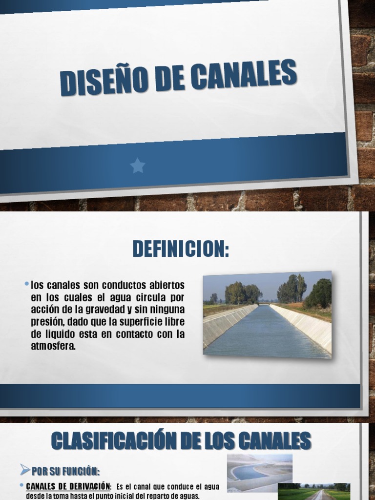 Diseño De Canales Pdf Canal Riego