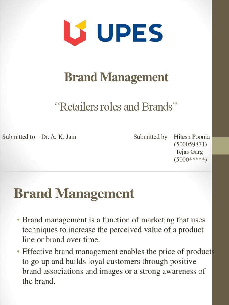 Brand Management and Retailer Roles | PDF | Brand Management | Retail