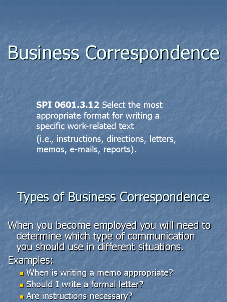 Business Correspondence | PDF | Communication | Semiotics