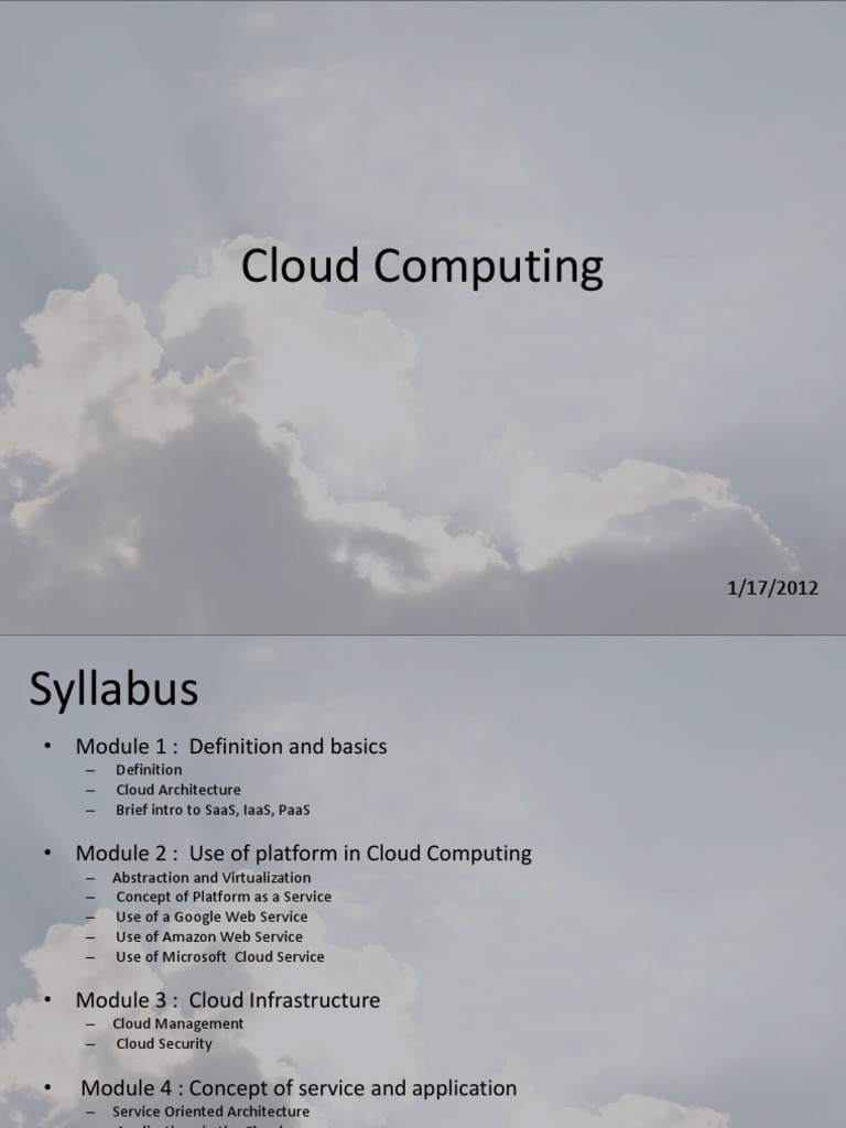 A Comprehensive Introduction to Cloud Computing: Concepts, Models ...