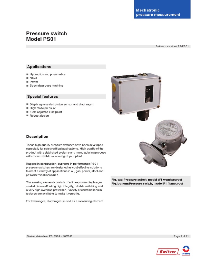 PS01 | PDF | Switch | Celsius