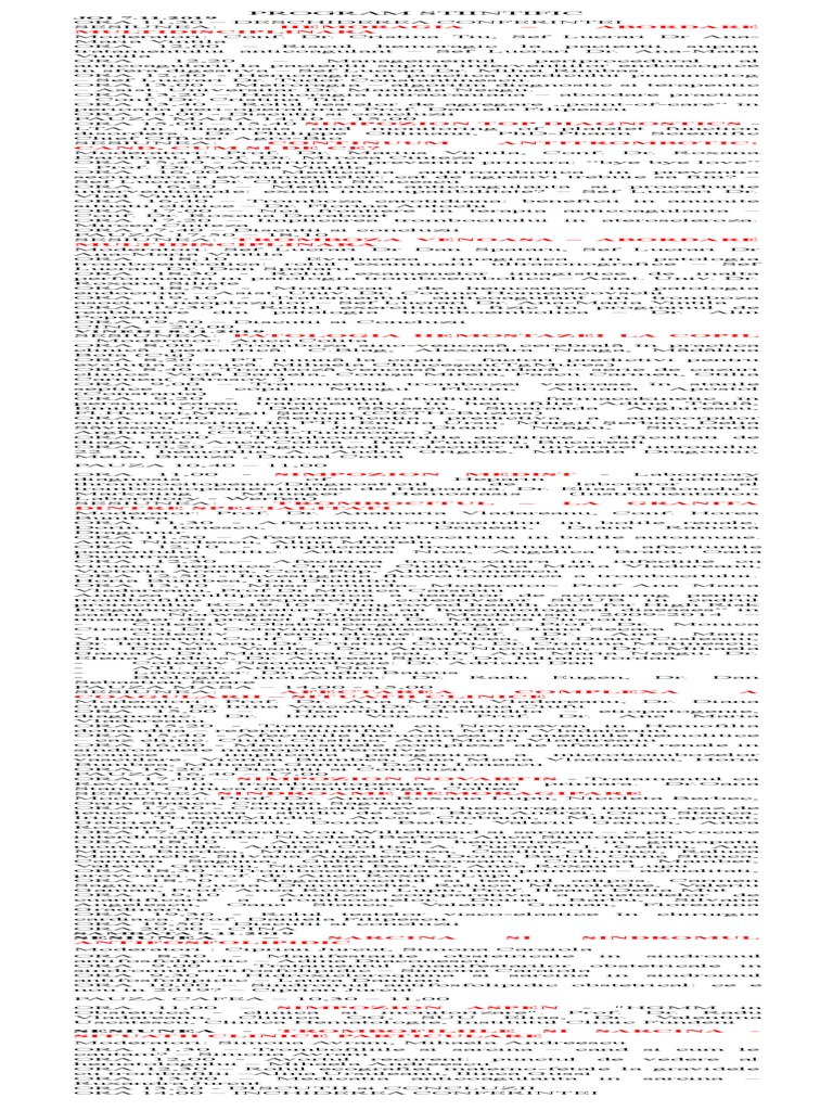Program Conferinta SRHT 2019 | PDF