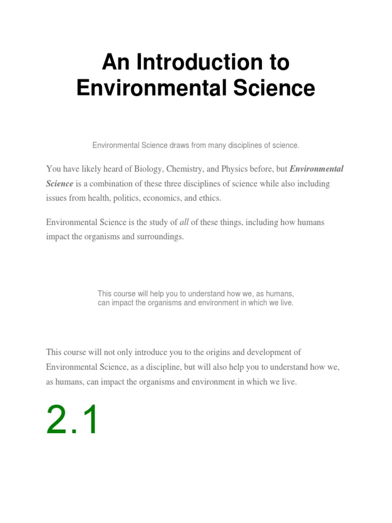 Environmental Science Book | PDF | Atmosphere Of Earth | Greenhouse Effect