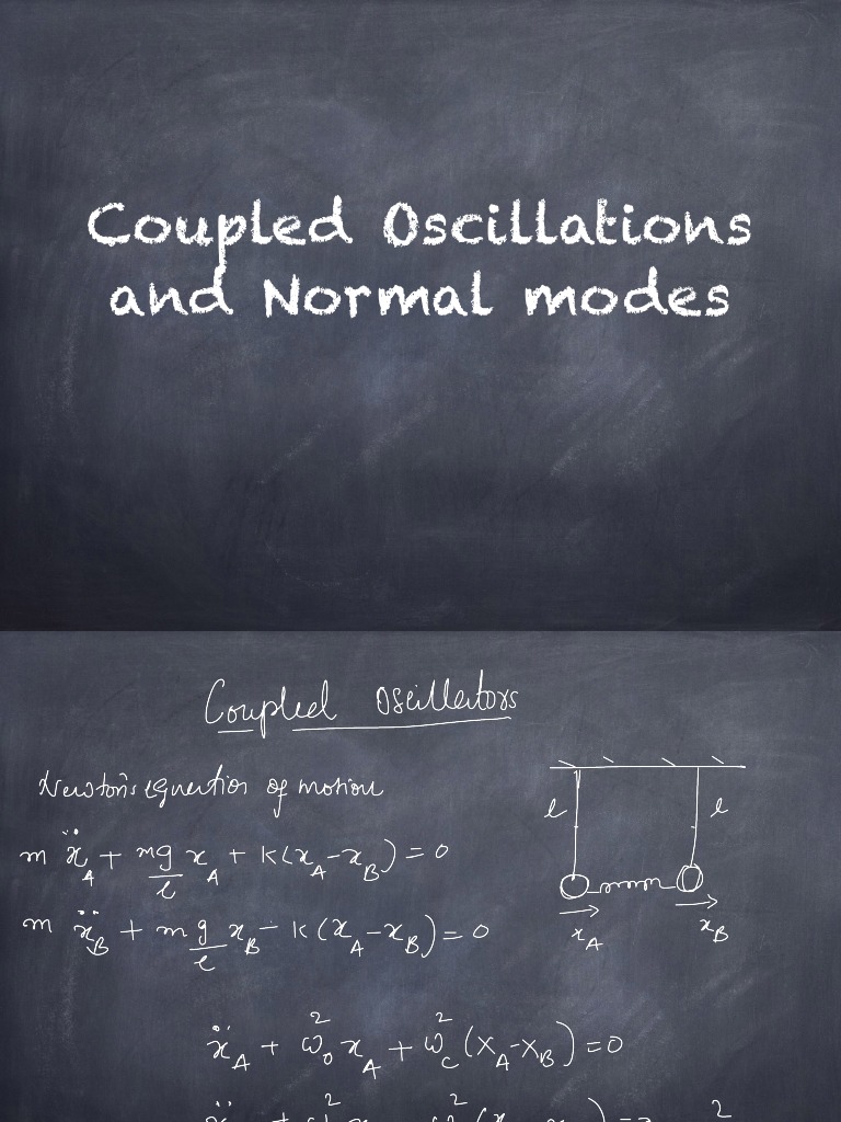 Coupled Oscillations and Normal Modes | PDF