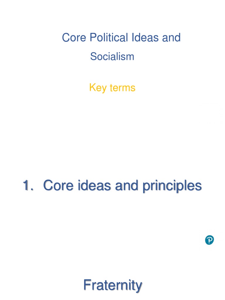 Core Political Ideas and Socialism Explained | PDF