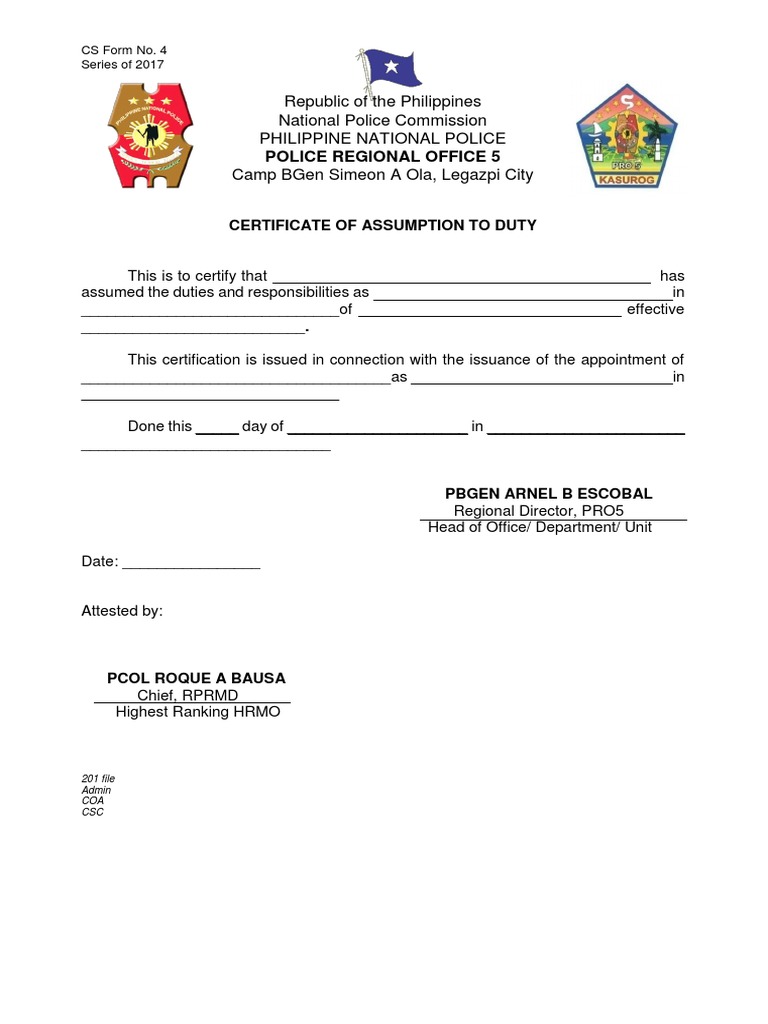 Republic of The Philippines National Police Commission Philippine ...