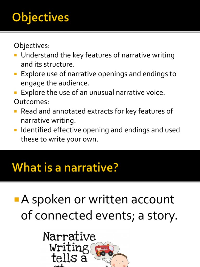 Narrative Writing Structure Introduction Lesson | PDF | Narration ...