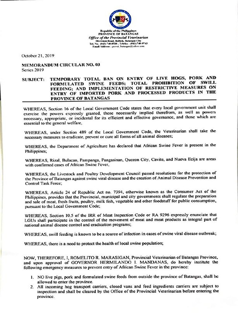 Memorandum Circular No. 03 | PDF