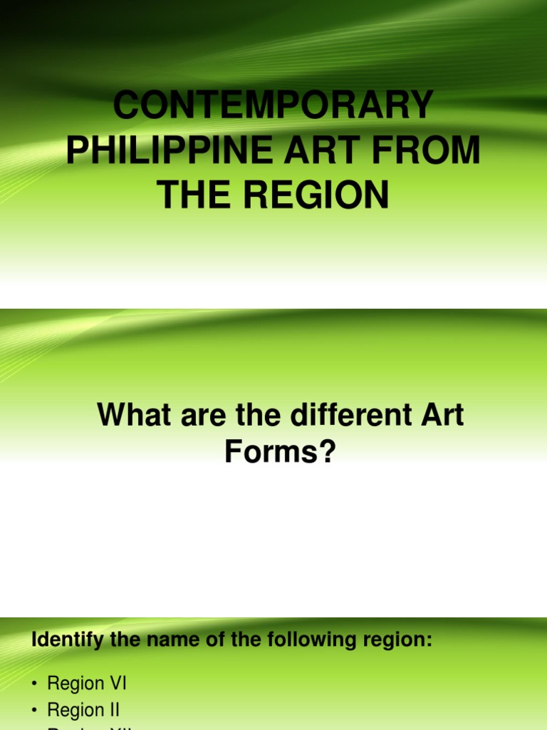 Philippine Contemporary Art Overview | PDF | Fine Art | Aesthetics