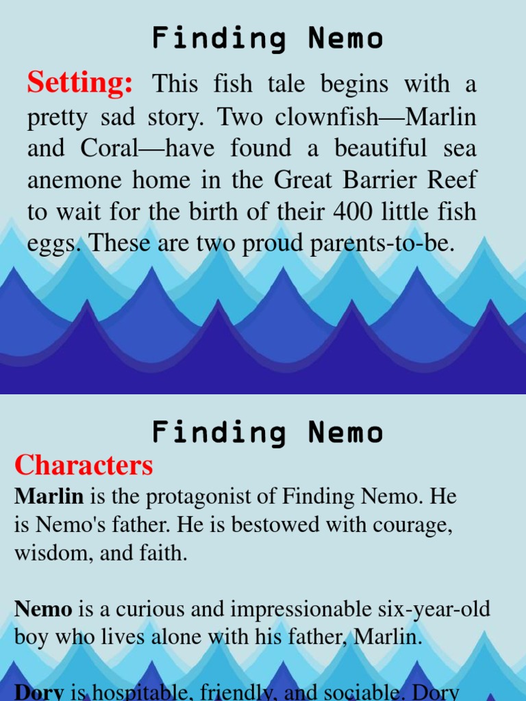 Finding Nemo Summary